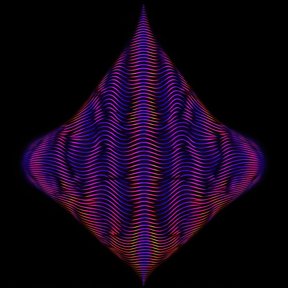 Psychedelic distorted illusion line lights | Free Photo Illustration ...