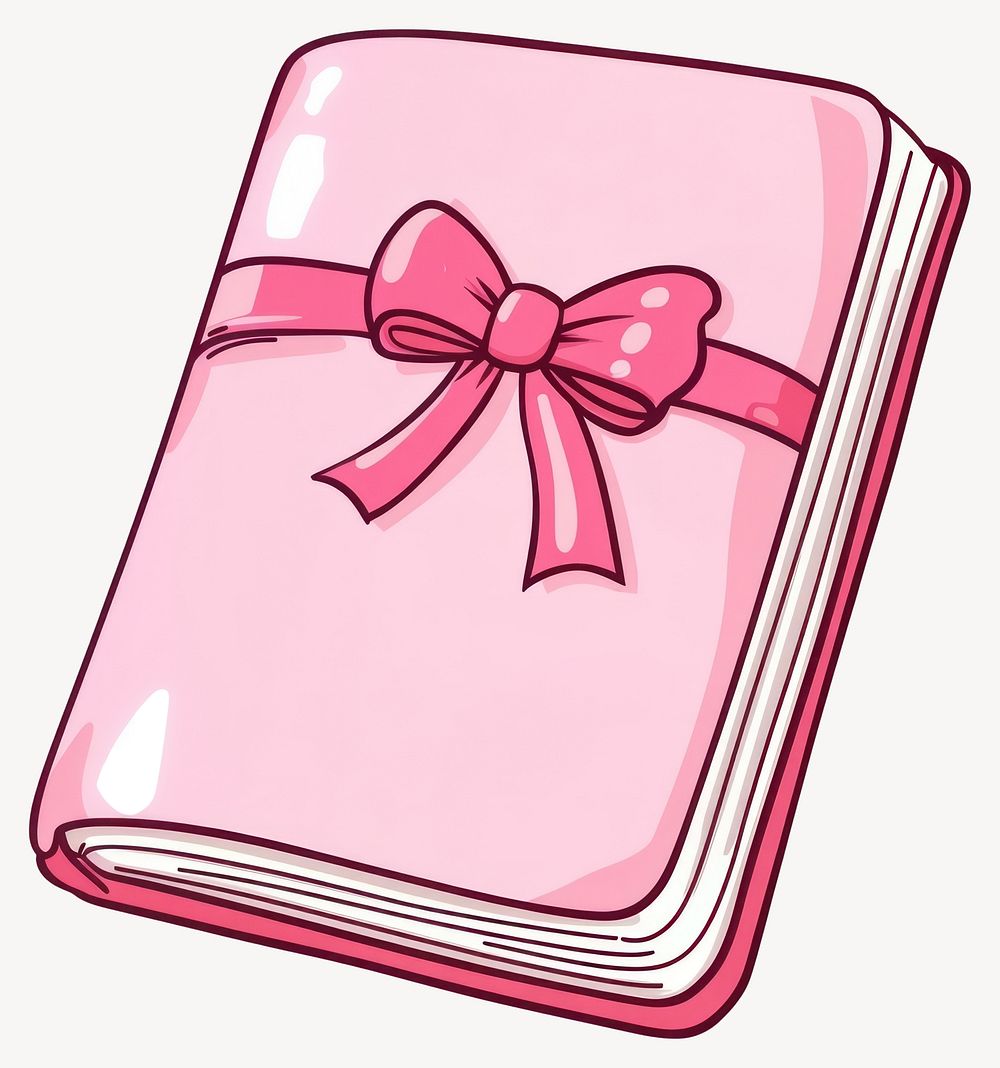 blanked open notebook ribbon bow | Free Vector - rawpixel