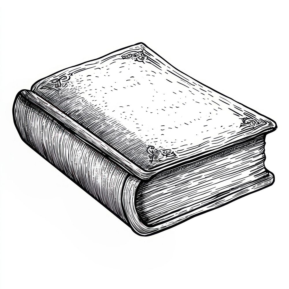 Book drawing sketch art. | Free Photo Illustration - rawpixel