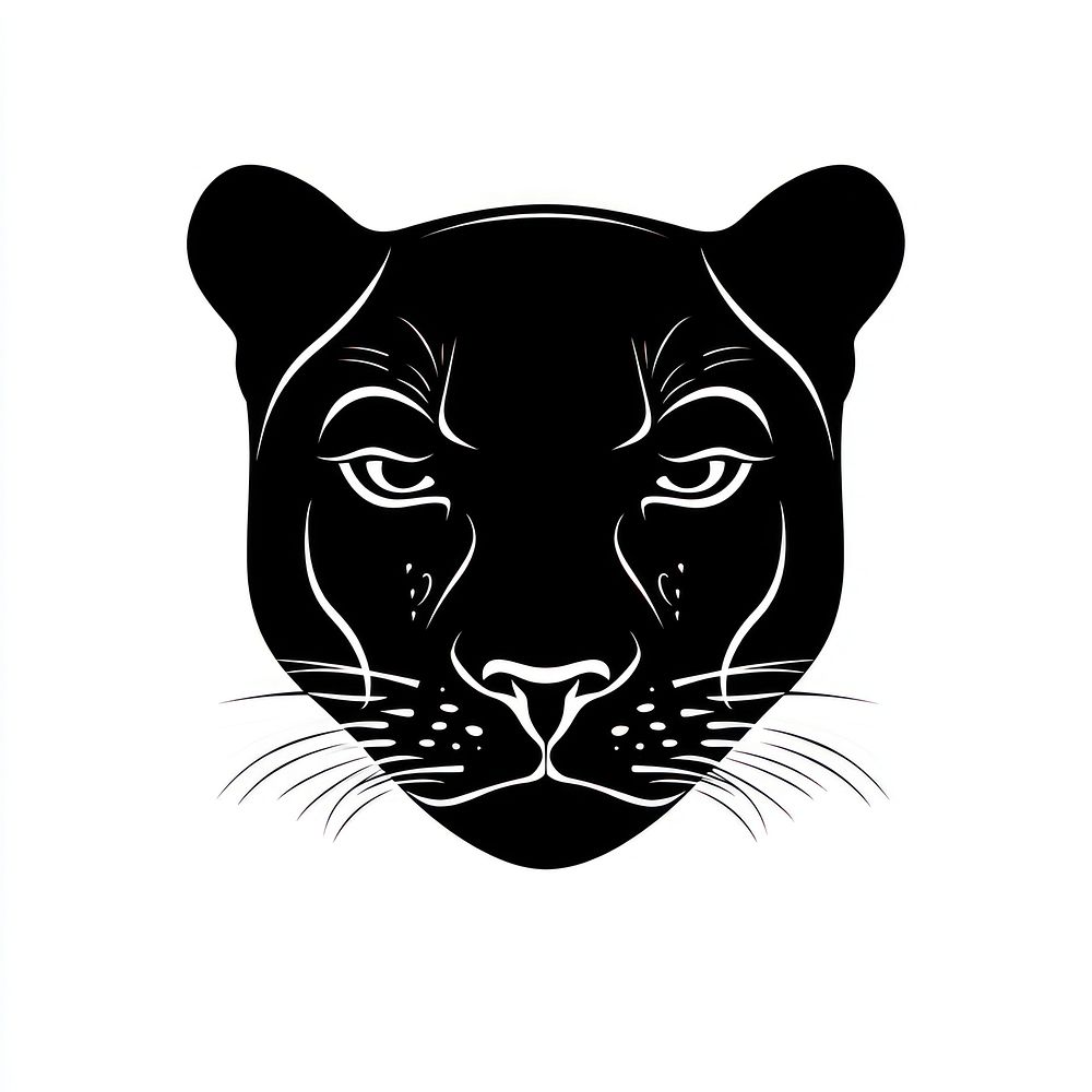 Panther face linear illustration wildlife | Free Photo Illustration ...