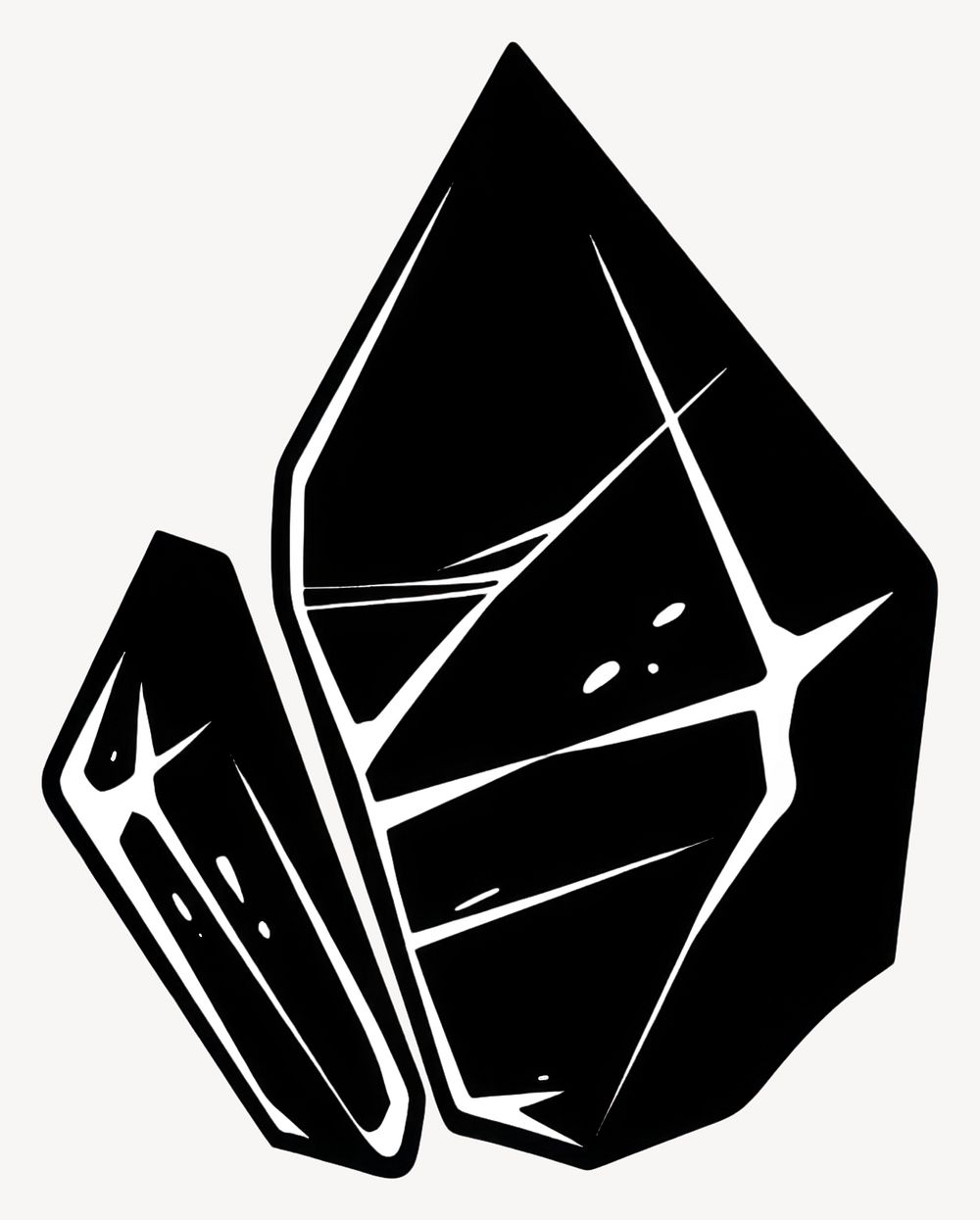 Individual diamond illustration crystal graphic | Free Vector - rawpixel
