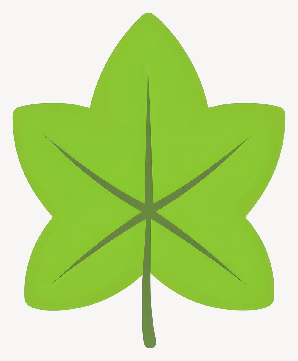 Green star shape leaf illustration | Free Vector - rawpixel