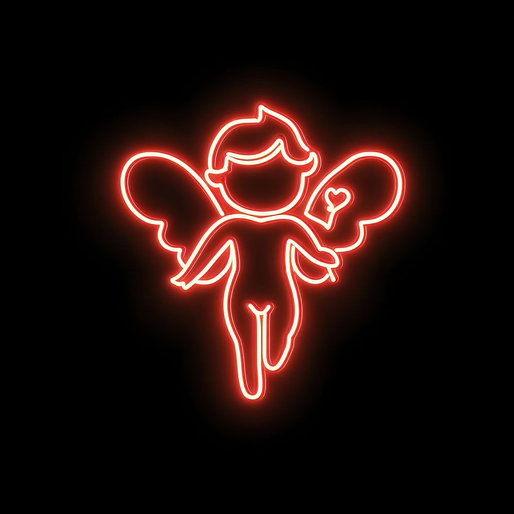 Light neon cupid sign. | Free Photo - rawpixel
