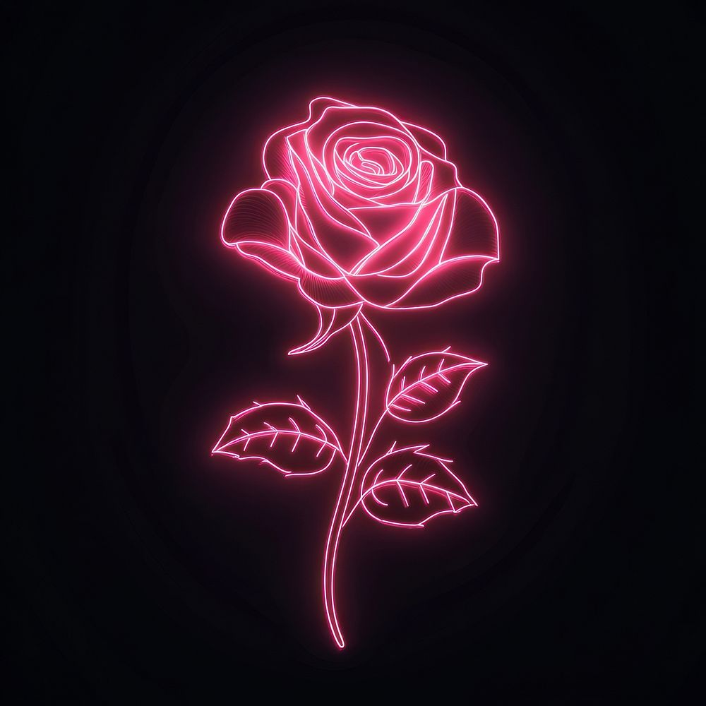 Neon background light rose. | Free Photo - rawpixel