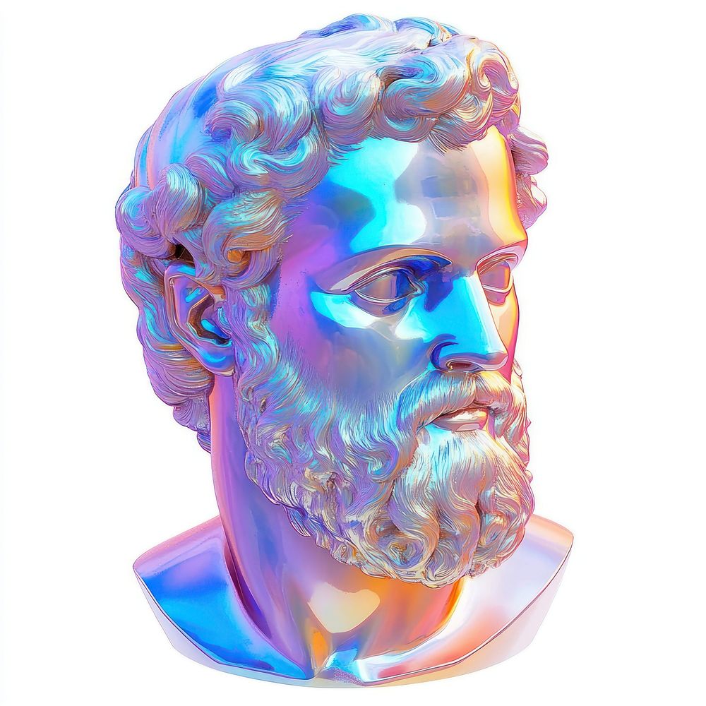 Classic bearded man head sculpture | Free Photo Illustration - rawpixel