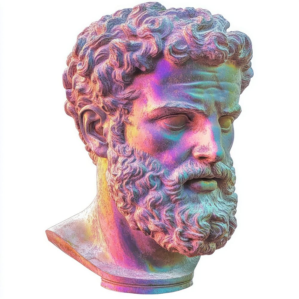 Classic bearded man head statue | Free Photo Illustration - rawpixel
