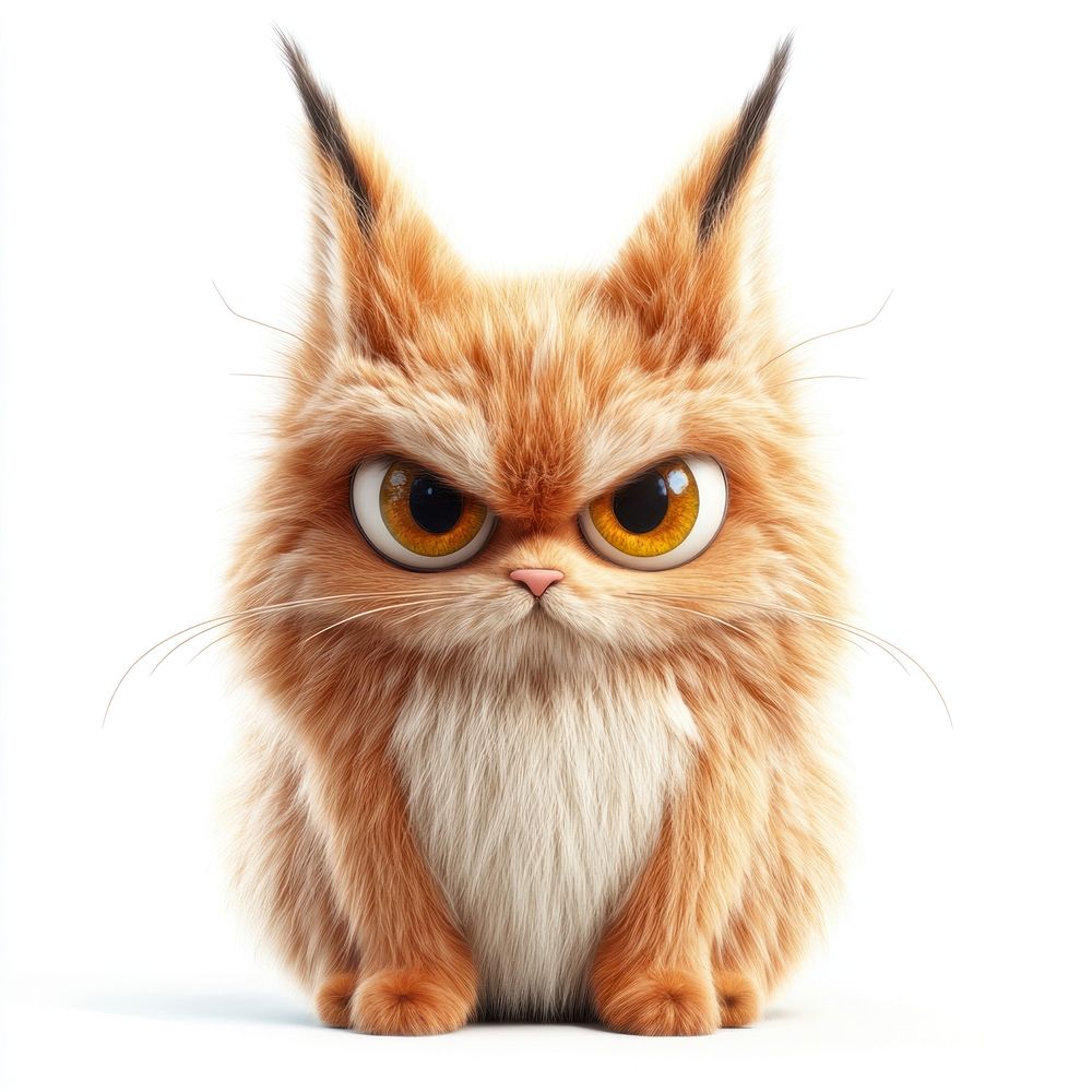 Lynx illustration cartoon fluffy. | Free Photo Illustration - rawpixel