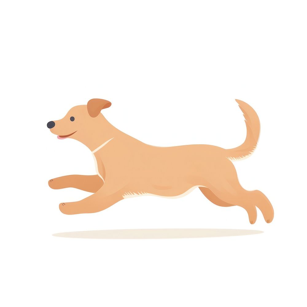 Dog running illustration cartoon animal. | Free Photo Illustration ...