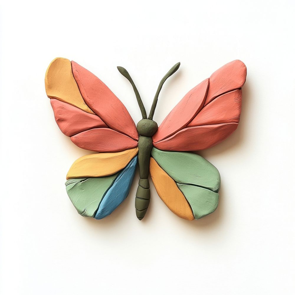 Butterfly clay art invertebrate. | Free Photo - rawpixel