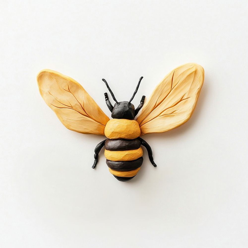 Bee insect clay invertebrate. | Free Photo - rawpixel