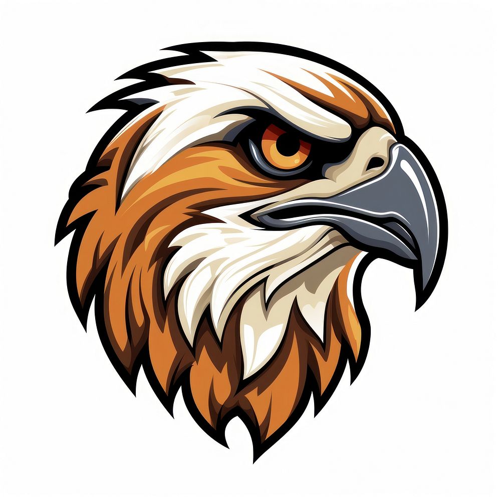 Hawk face retro logo illustration | Free Photo Illustration - rawpixel