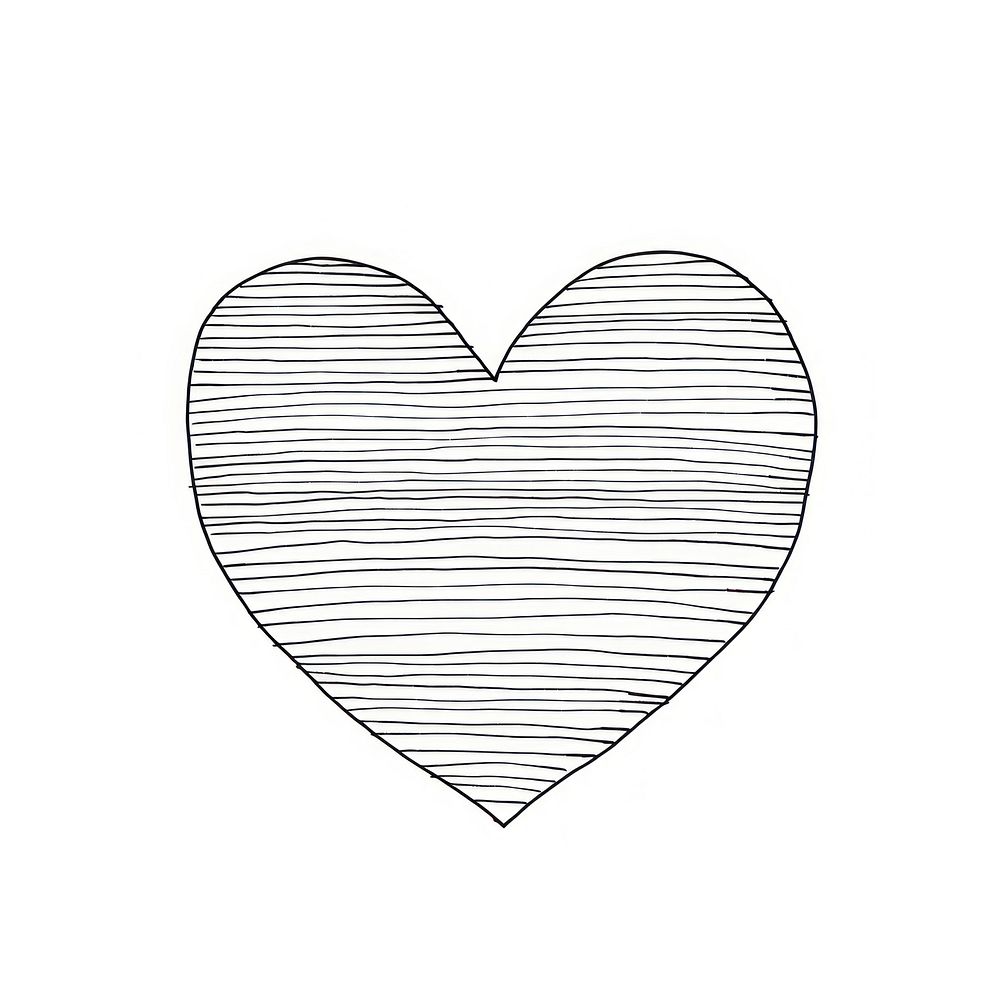 Minimal illustration heart drawing line | Free Photo Illustration ...
