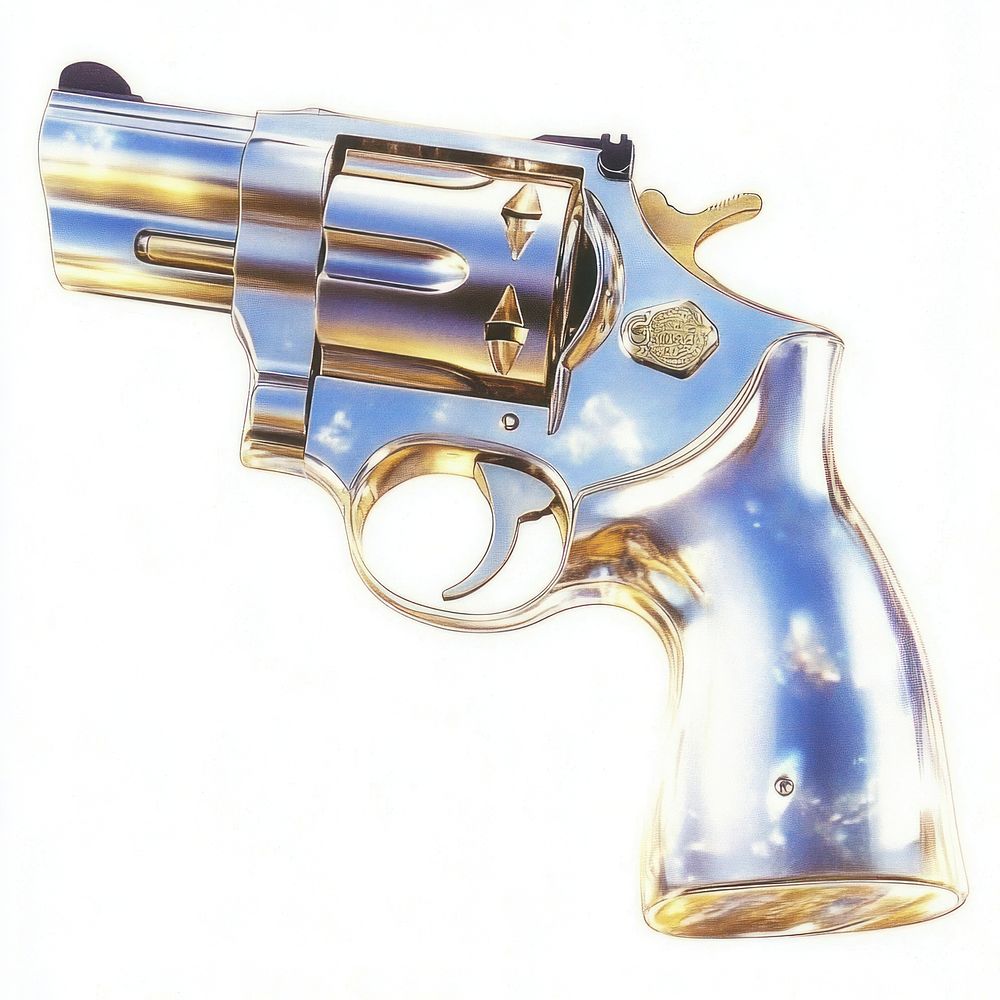 3d revolver shape icon firearm | Free Photo Illustration - rawpixel