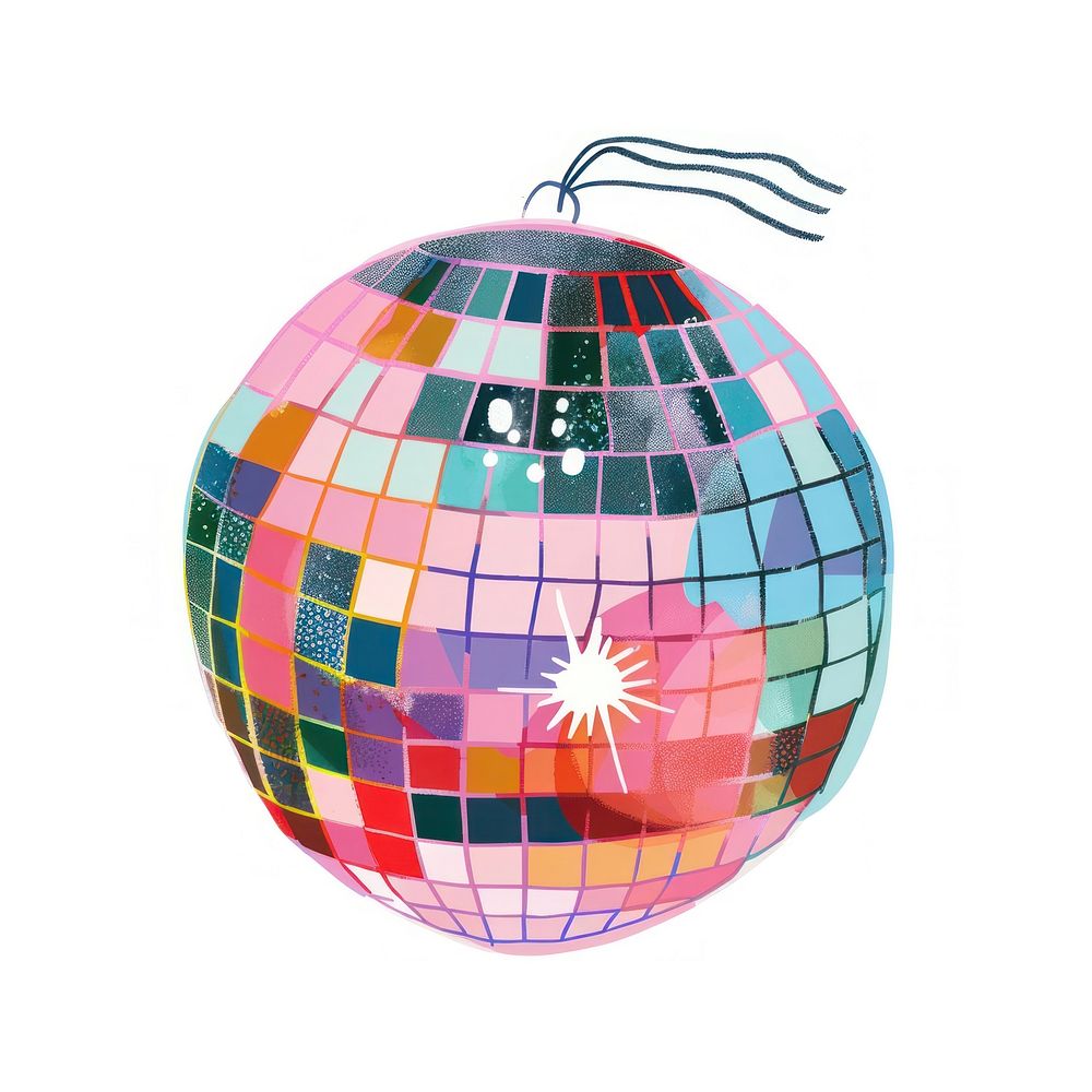 Cute Disco ball illustration disco | Free Photo Illustration - rawpixel