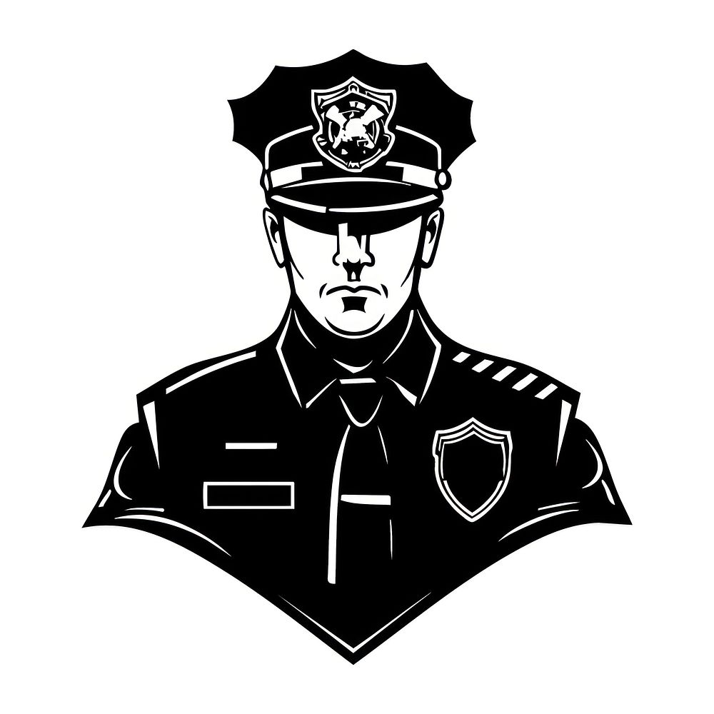 Police illustration officer graphic. | Free Photo Illustration - rawpixel