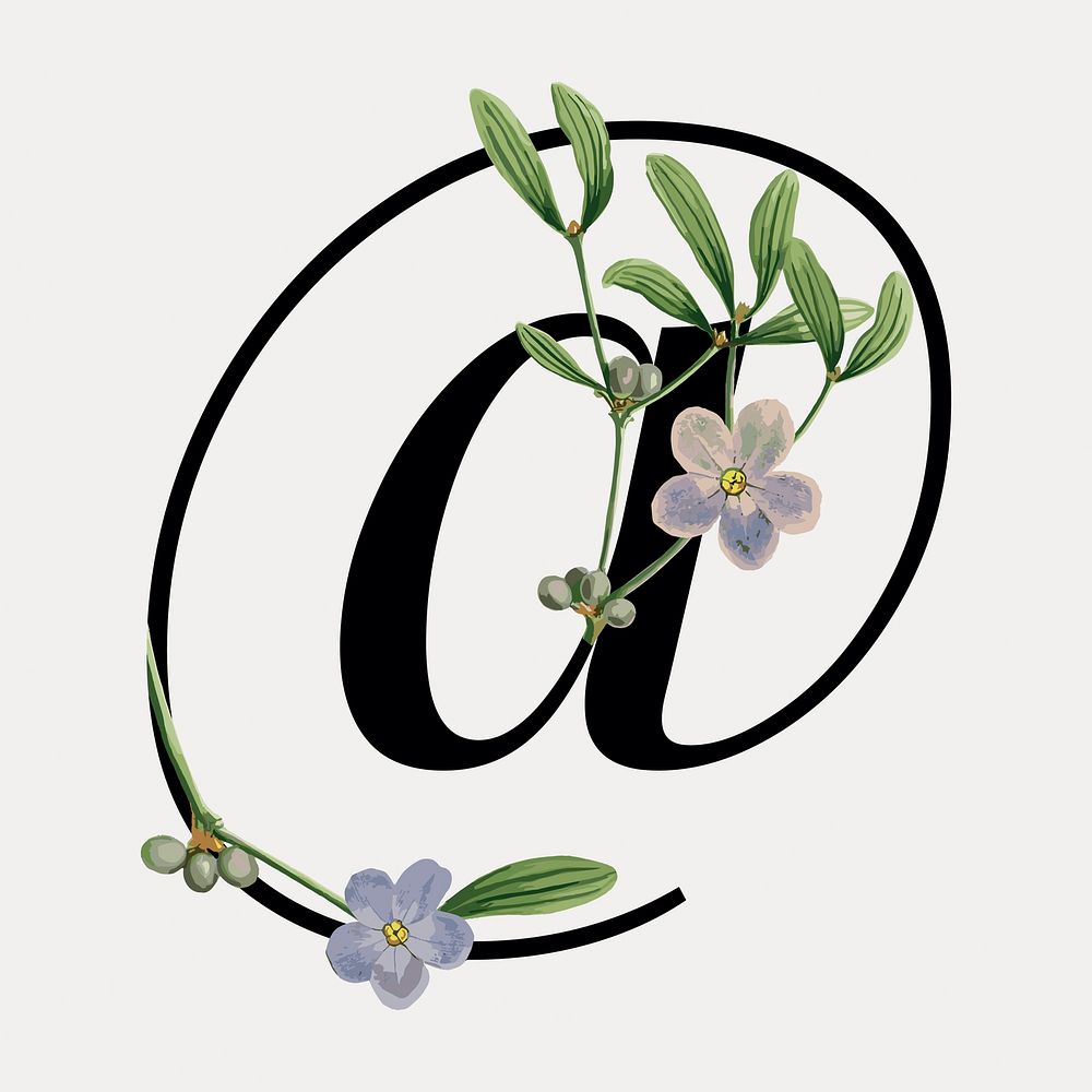 Floral rate sign digital art | Free Vector - rawpixel