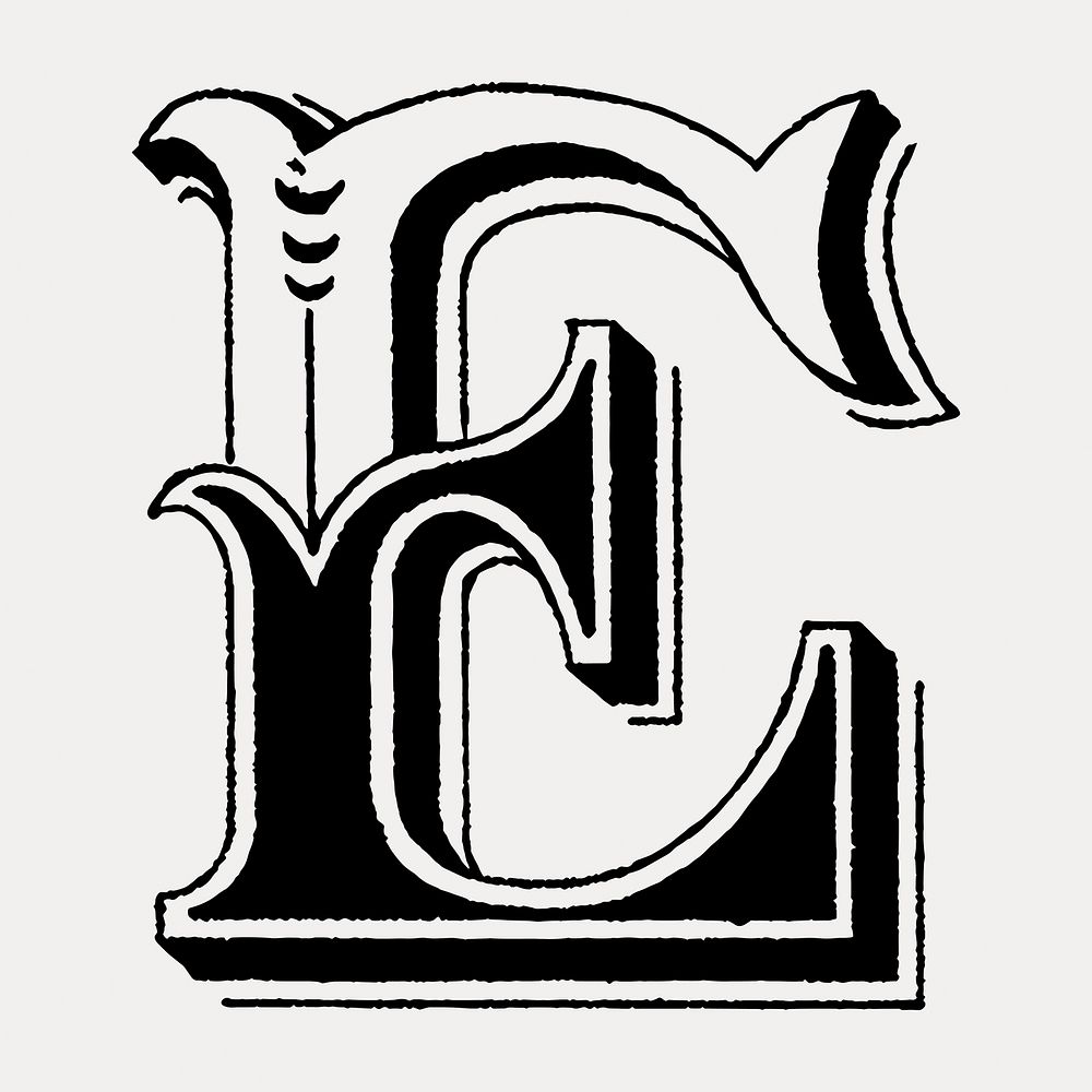 Letter E classic medieval art | Free Vector - rawpixel