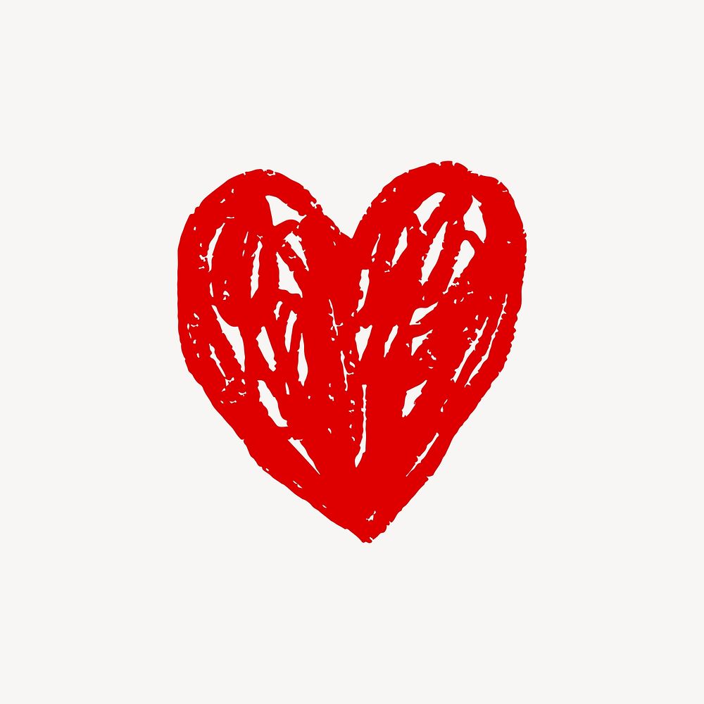 Bold red heart illustration, Valentine's | Free Photo Illustration ...