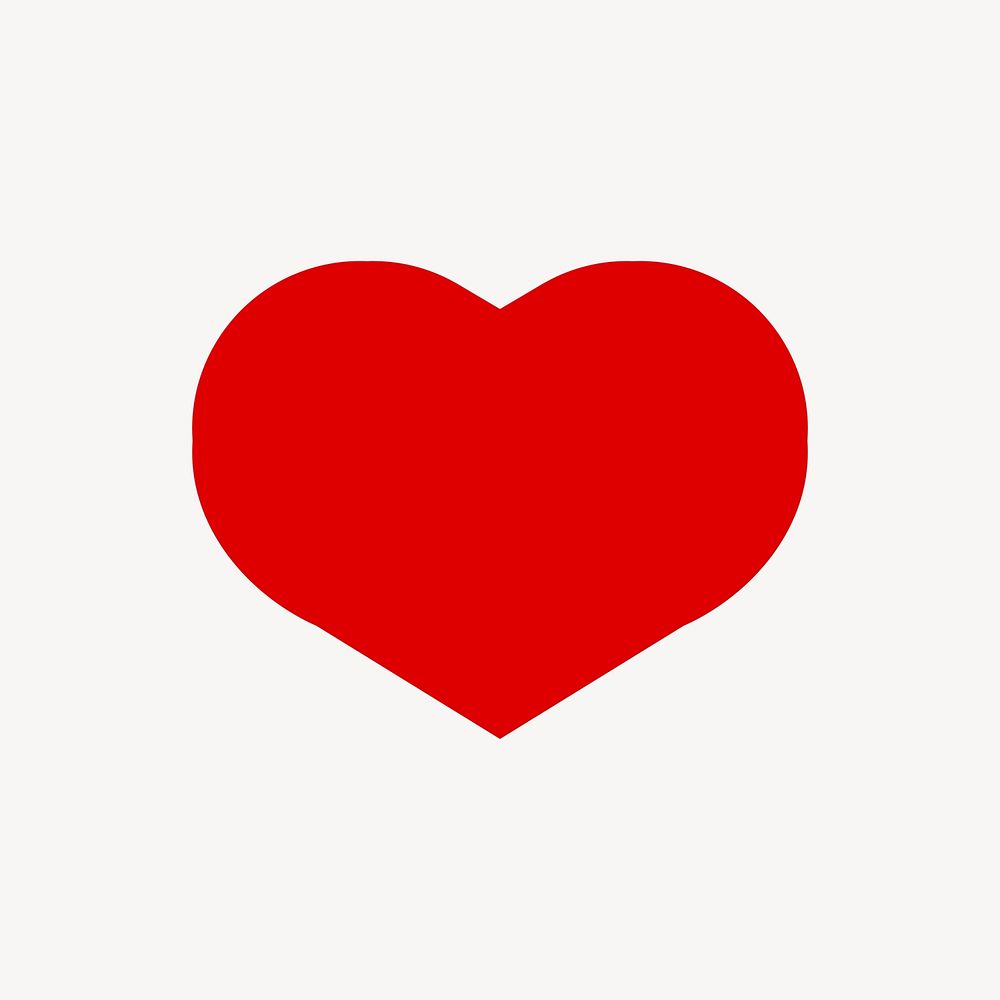 Bold red heart illustration, Valentine's | Free Photo Illustration ...