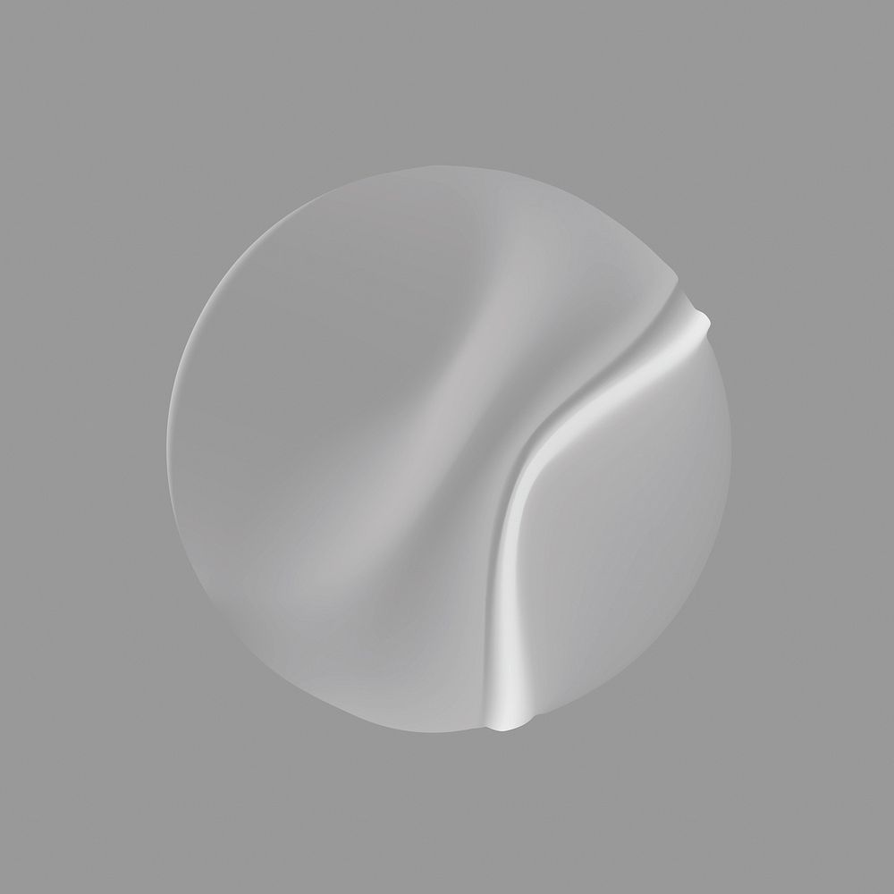 Minimalist abstract white circular sticker | Free Vector - rawpixel