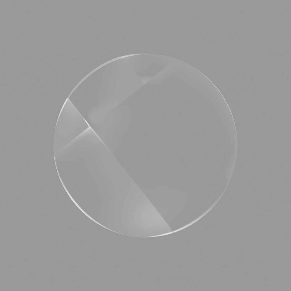 Transparent glass circle reflection sticker | Free Vector - rawpixel