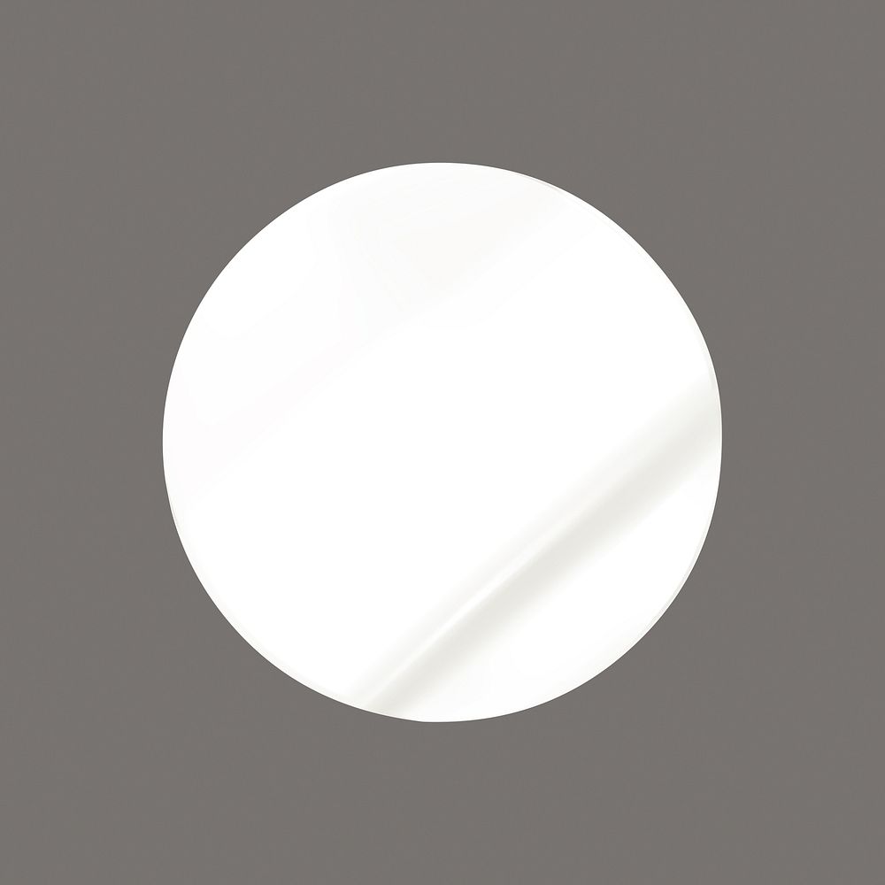 Minimalist white circle sticker | Free Photo Illustration - rawpixel