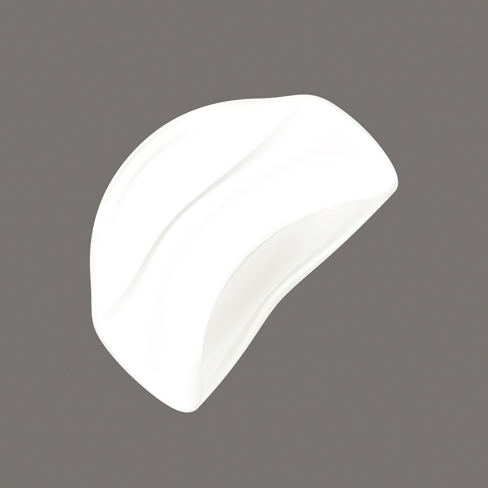 Abstract white 3D shape sticker | Free Photo Illustration - rawpixel