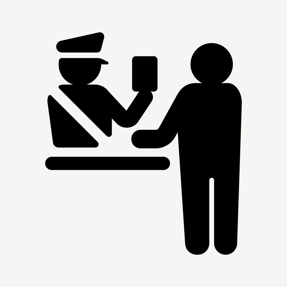 Customs checkpoint passport control illustration, | Free Photo ...