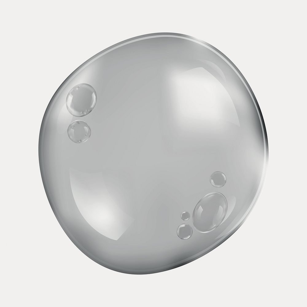 Transparent bubble reflective surface isolated | Free Photo ...