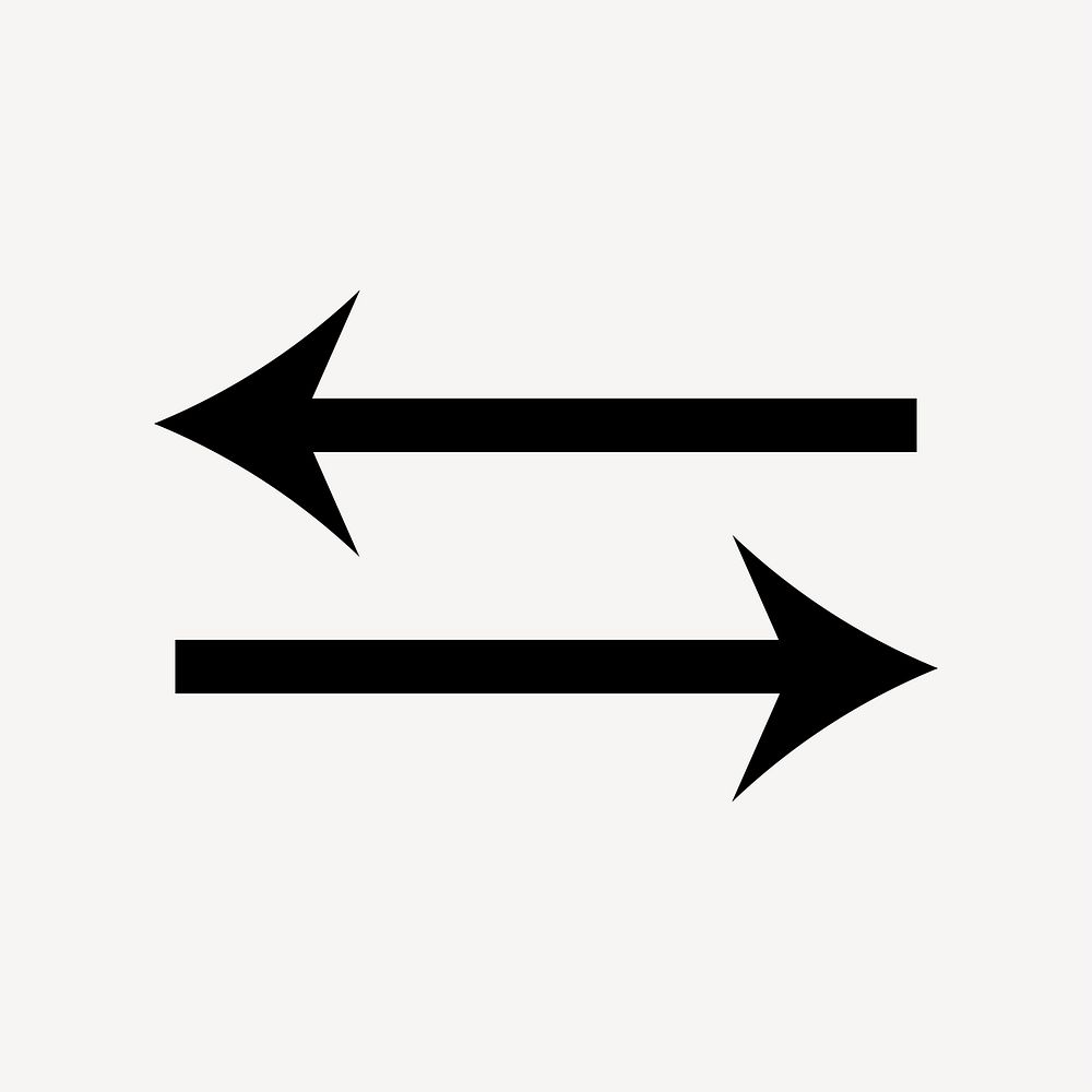 Bidirectional arrows exchange symbol isolated | Premium Vector - rawpixel