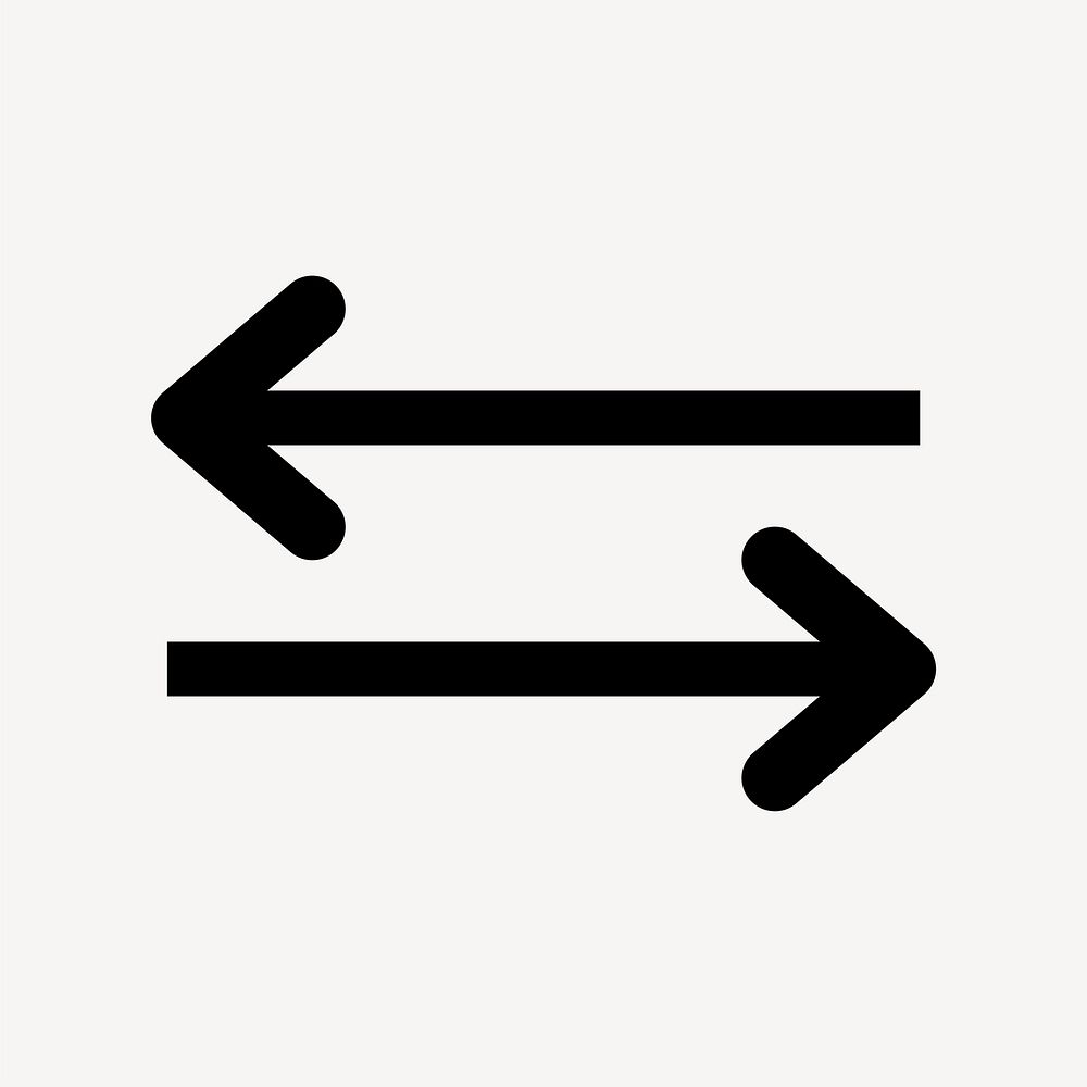 Bidirectional arrows icon design isolated | Premium Vector - rawpixel