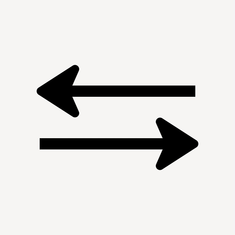 Bidirectional arrows icon symbol isolated | Premium Vector - rawpixel