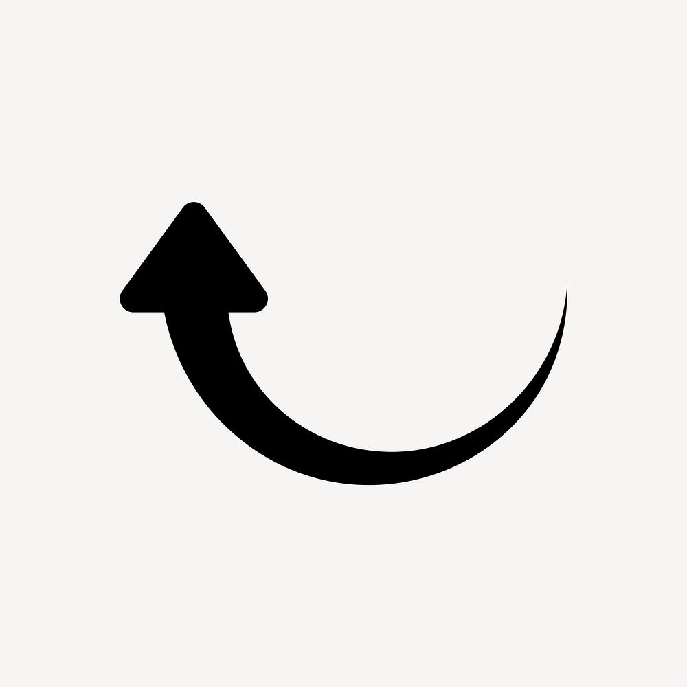 Curved arrow upward motion isolated | Free Photo Illustration - rawpixel