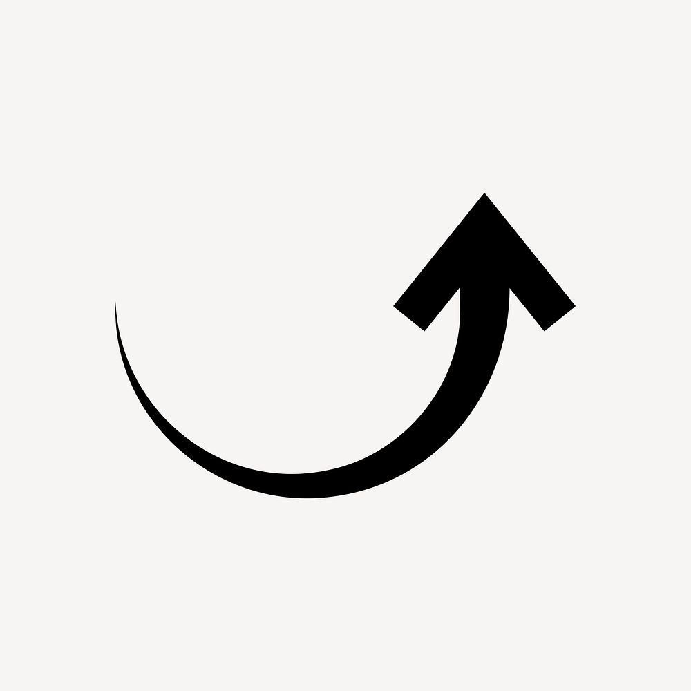 Minimalist upward arrow design isolated | Premium Vector - rawpixel