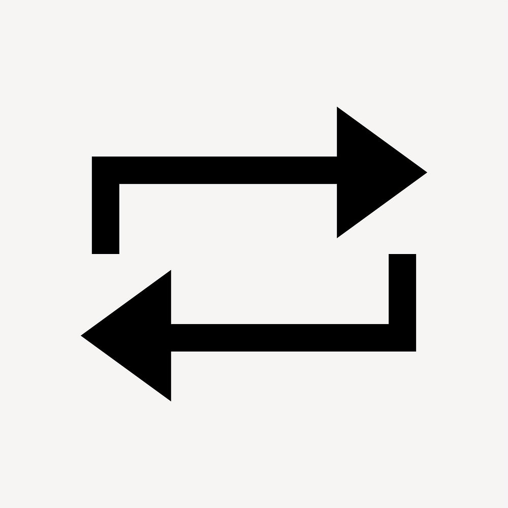 Simple arrows indicating repetition isolated | Free Photo Illustration ...