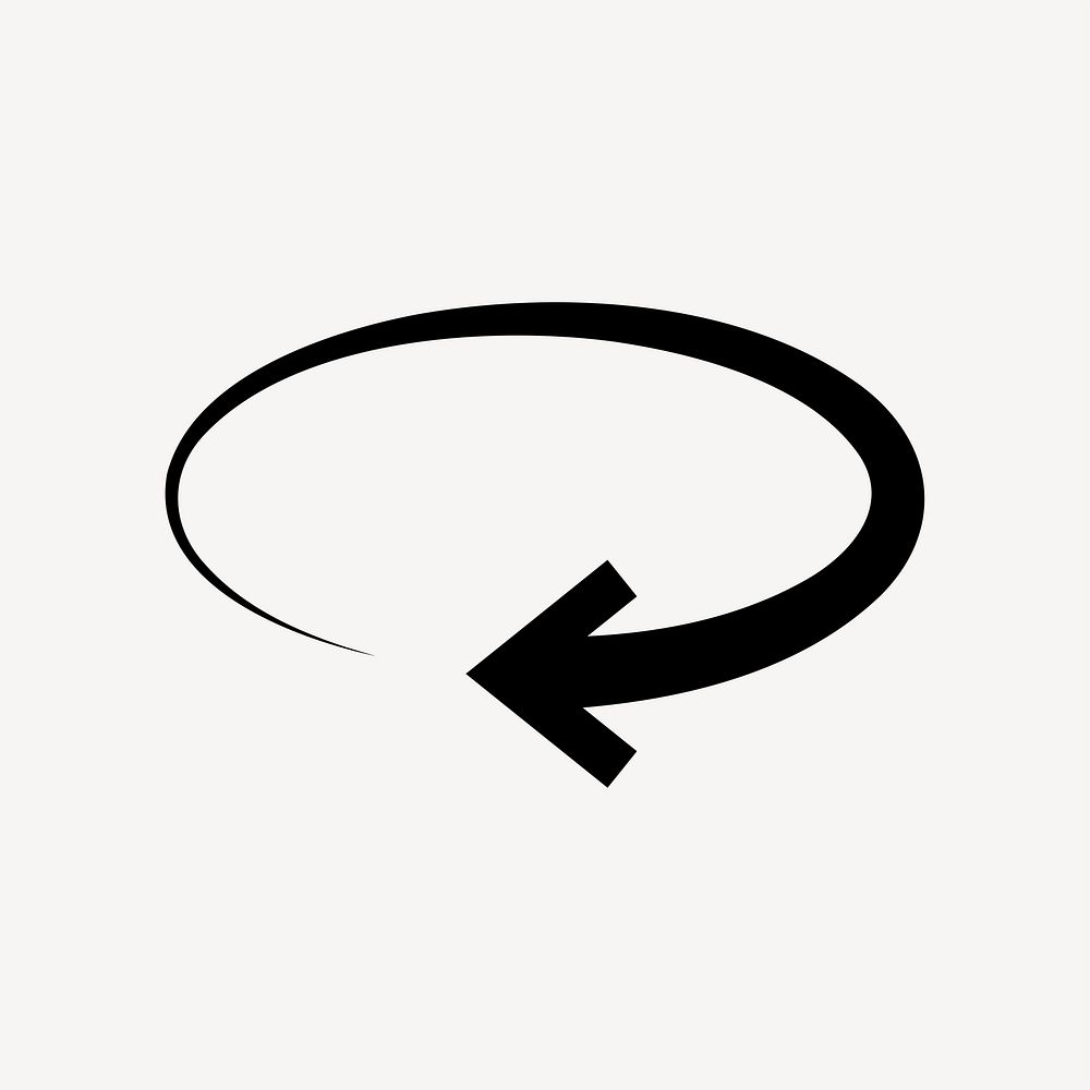 Circular arrow indicating direction isolated | Premium Vector - rawpixel