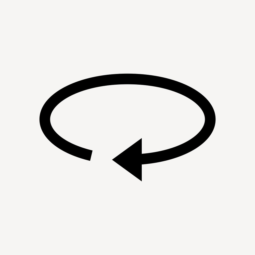Circular arrow indicating rotation isolated | Premium Vector - rawpixel