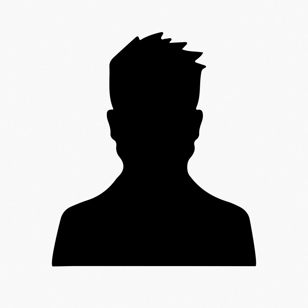 Silhouette anonymous person isolated element | Free Vector - rawpixel