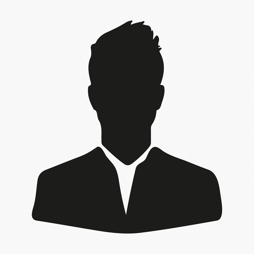 Silhouette profile formal attire isolated | Free Vector - rawpixel