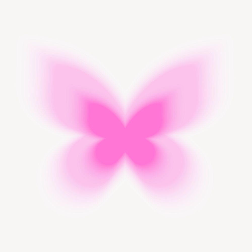 Pink butterfly abstract art vector | Premium Vector - rawpixel