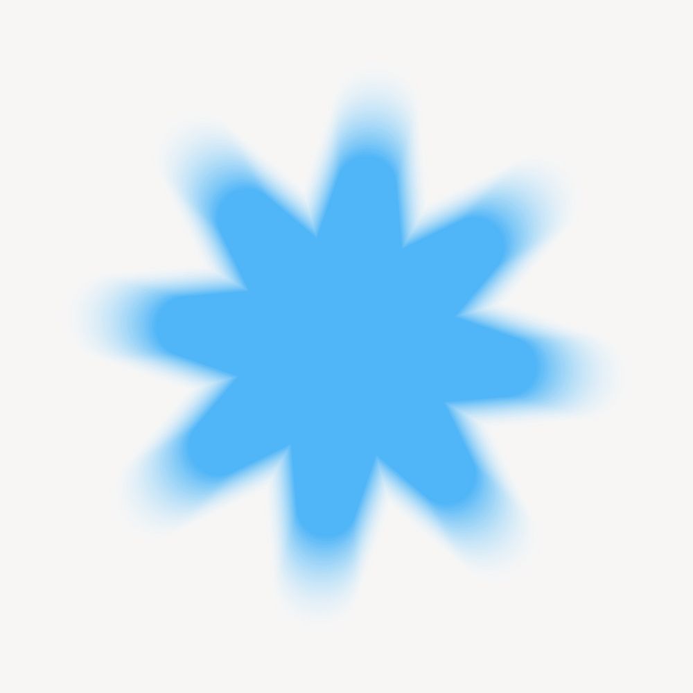 Blue abstract star shape vector | Premium Vector - rawpixel