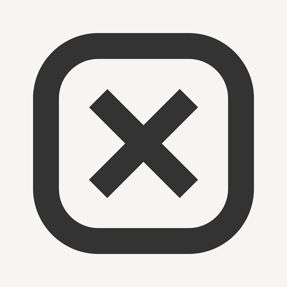 Minimalist bold cross icon isolated | Free Photo Illustration - rawpixel