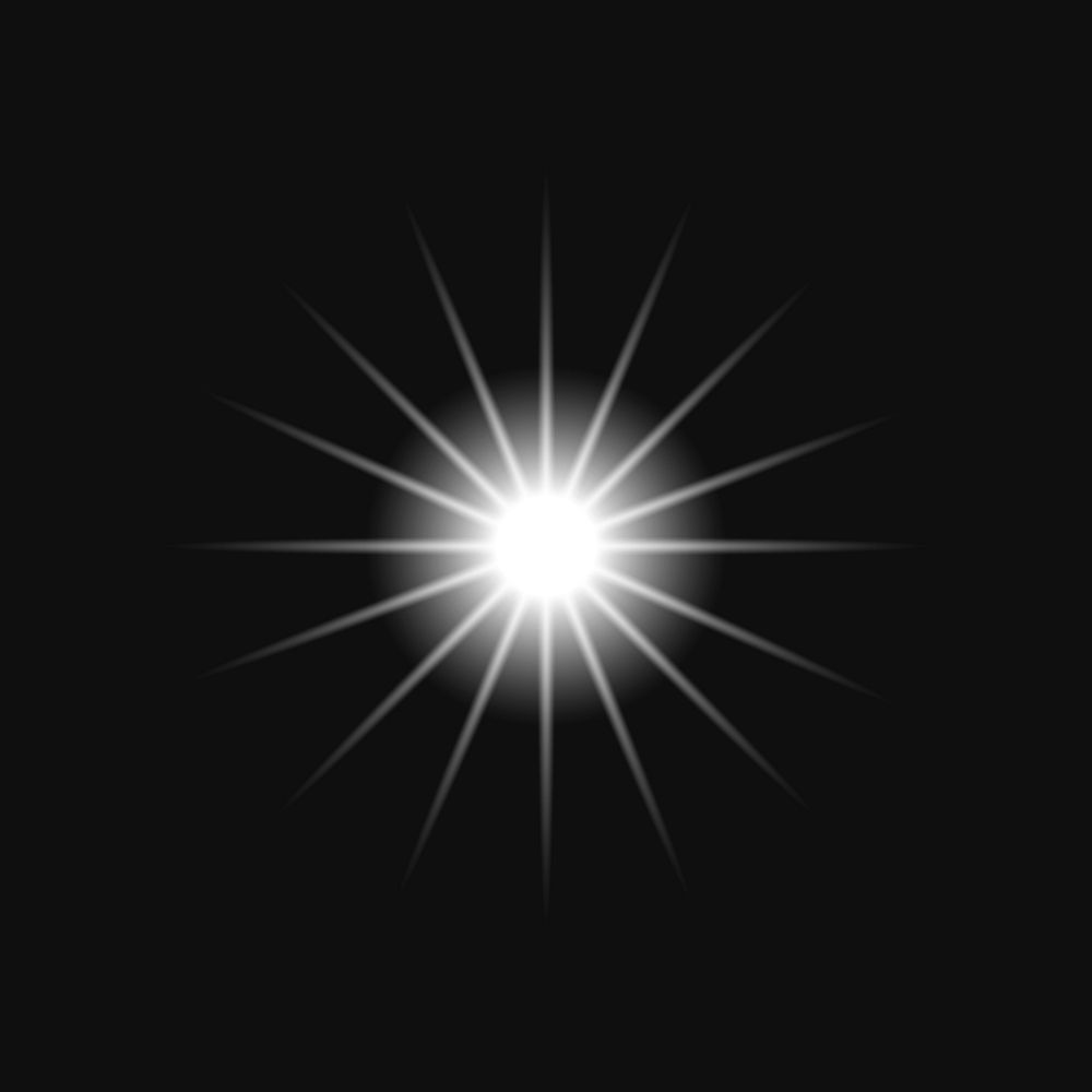 Radiant starburst light effect, isolated | Free Photo Illustration ...