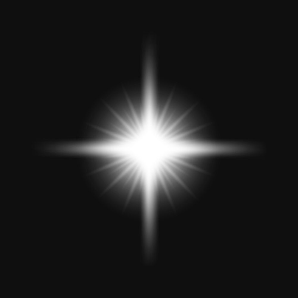 Radiant starburst light effect, isolated | Free Photo Illustration ...