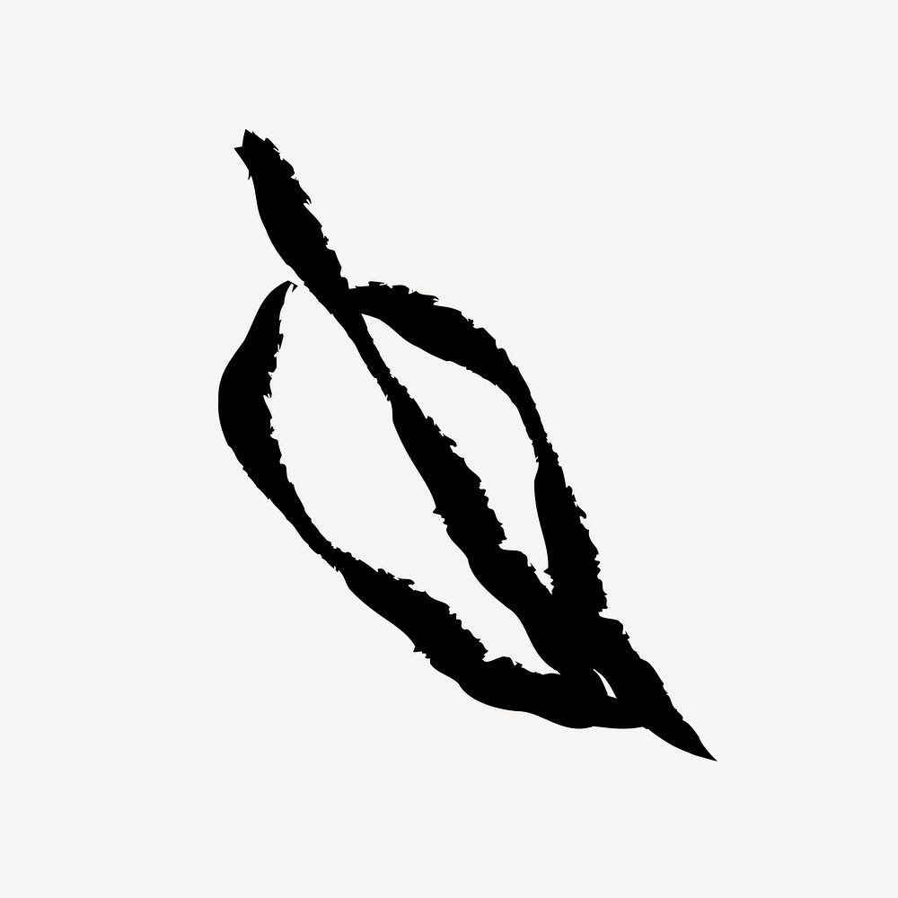 Abstract black ink brushstroke art | Free Vector - rawpixel