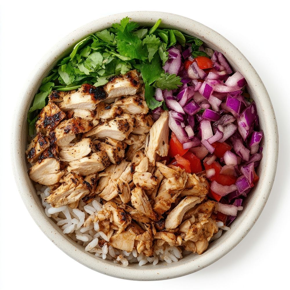 Healthy chicken poke rice bowl | Free Photo - rawpixel