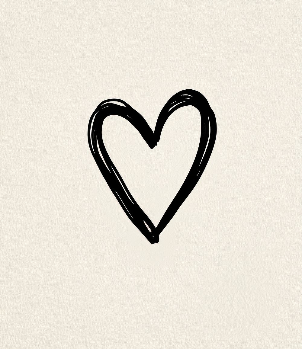 Cute little heart symbol simple | Free Photo Illustration - rawpixel