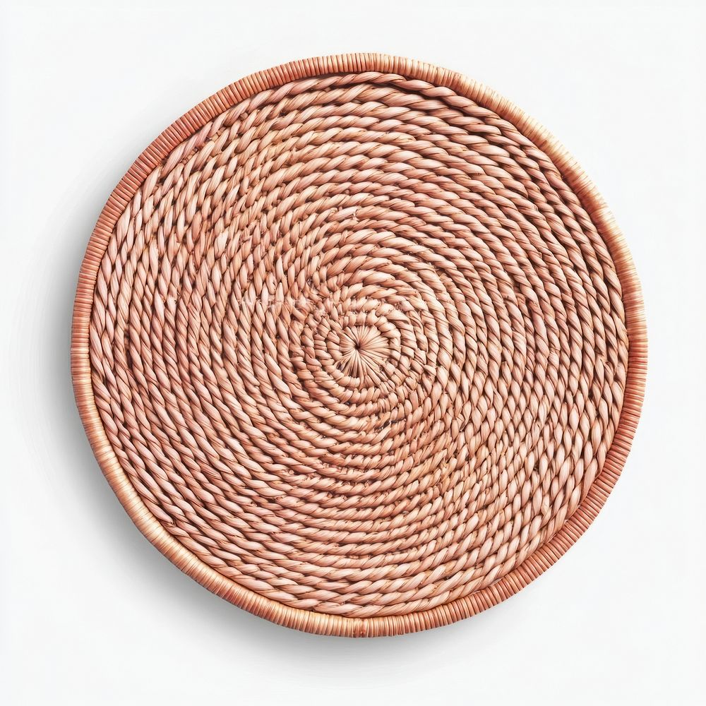 Woven rattan round placemat handcrafted | Free Photo - rawpixel