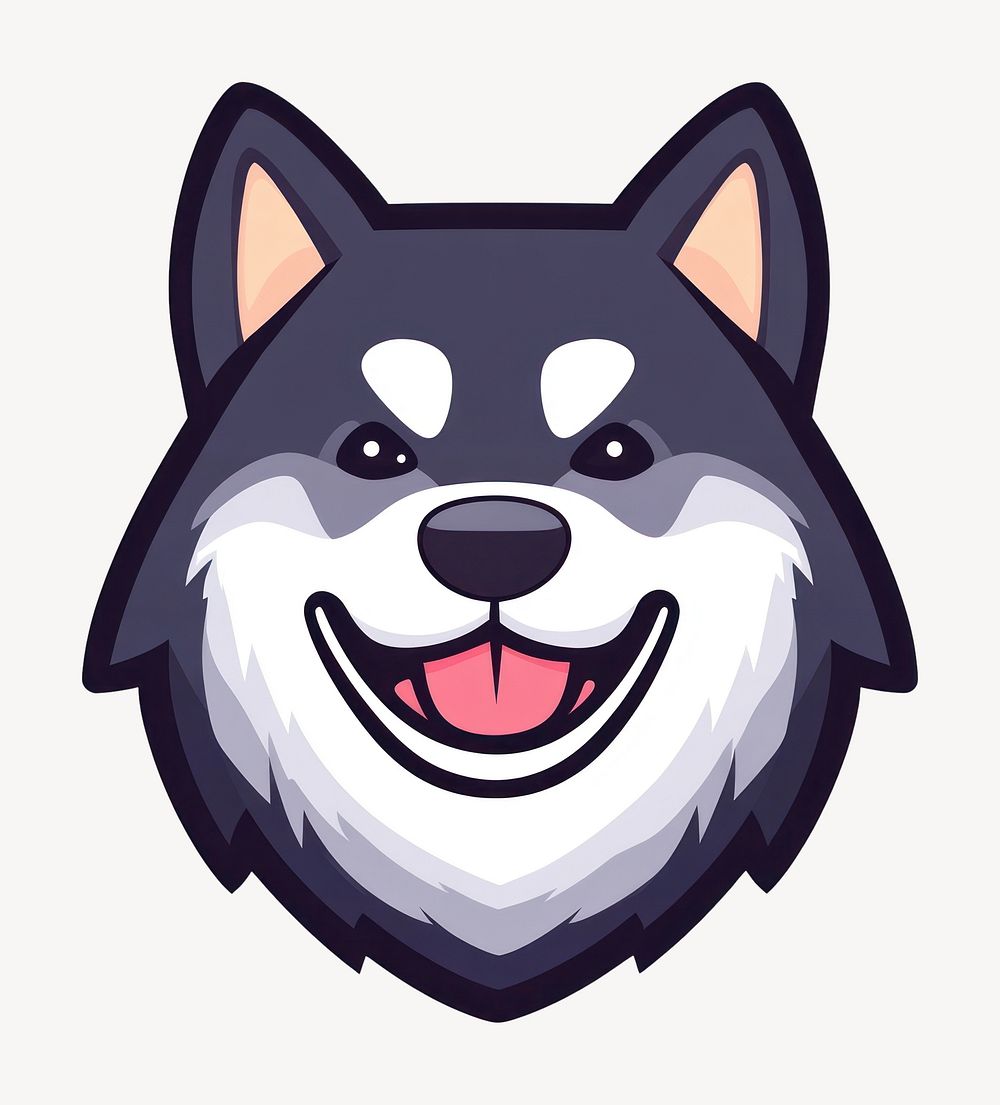 Alaskan Malamute cartoon smiling animal | Free Vector - rawpixel
