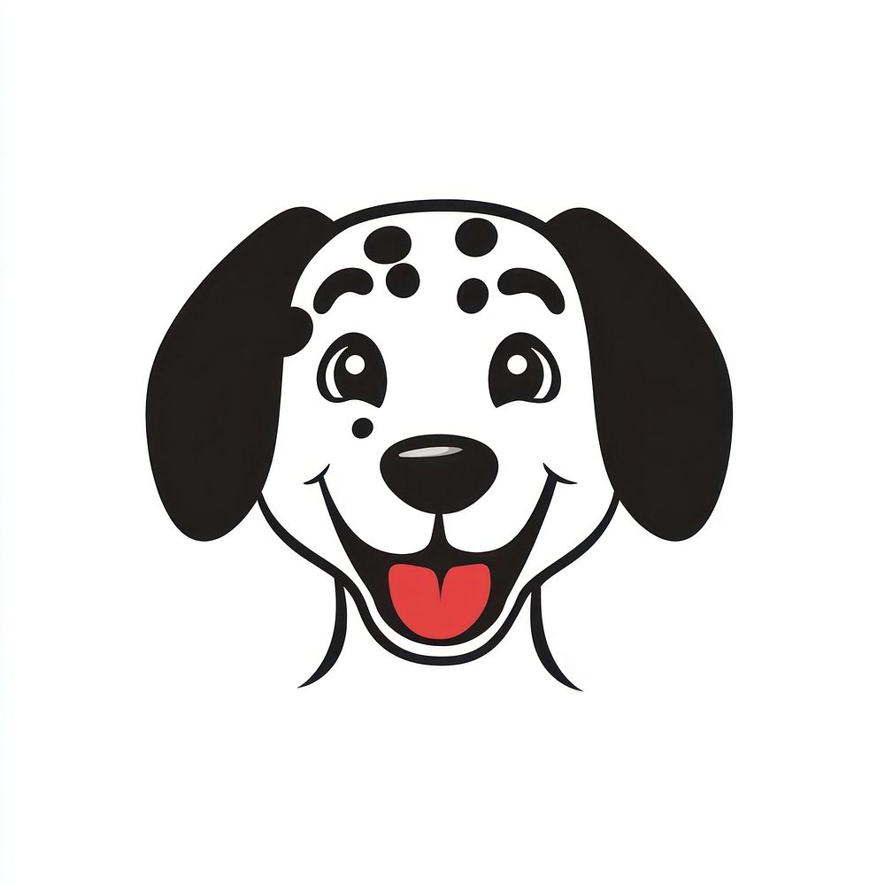 Dalmatian dog dalmatian cartoon. | Free Photo Illustration - rawpixel